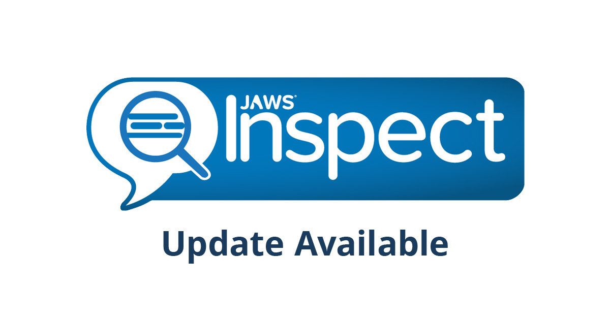 JAWS Inspect Update: October 2024 - Vispero